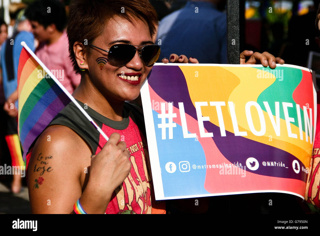 Philippines. 25th June, 2016. LGBTQ community members participate in ...