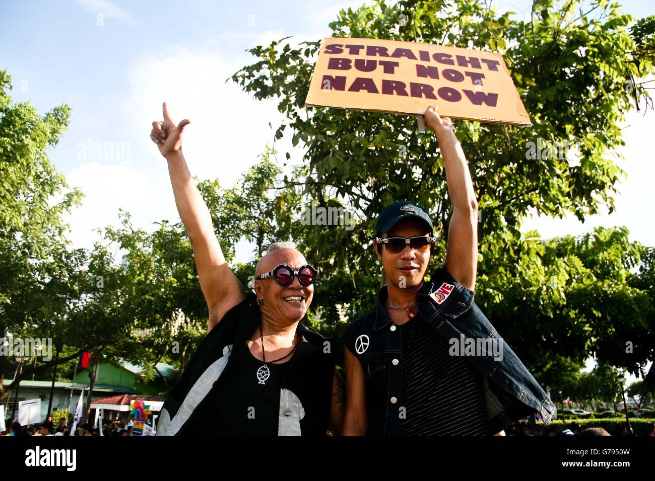 Philippines. 25th June, 2016. LGBTQ community members participate in ...