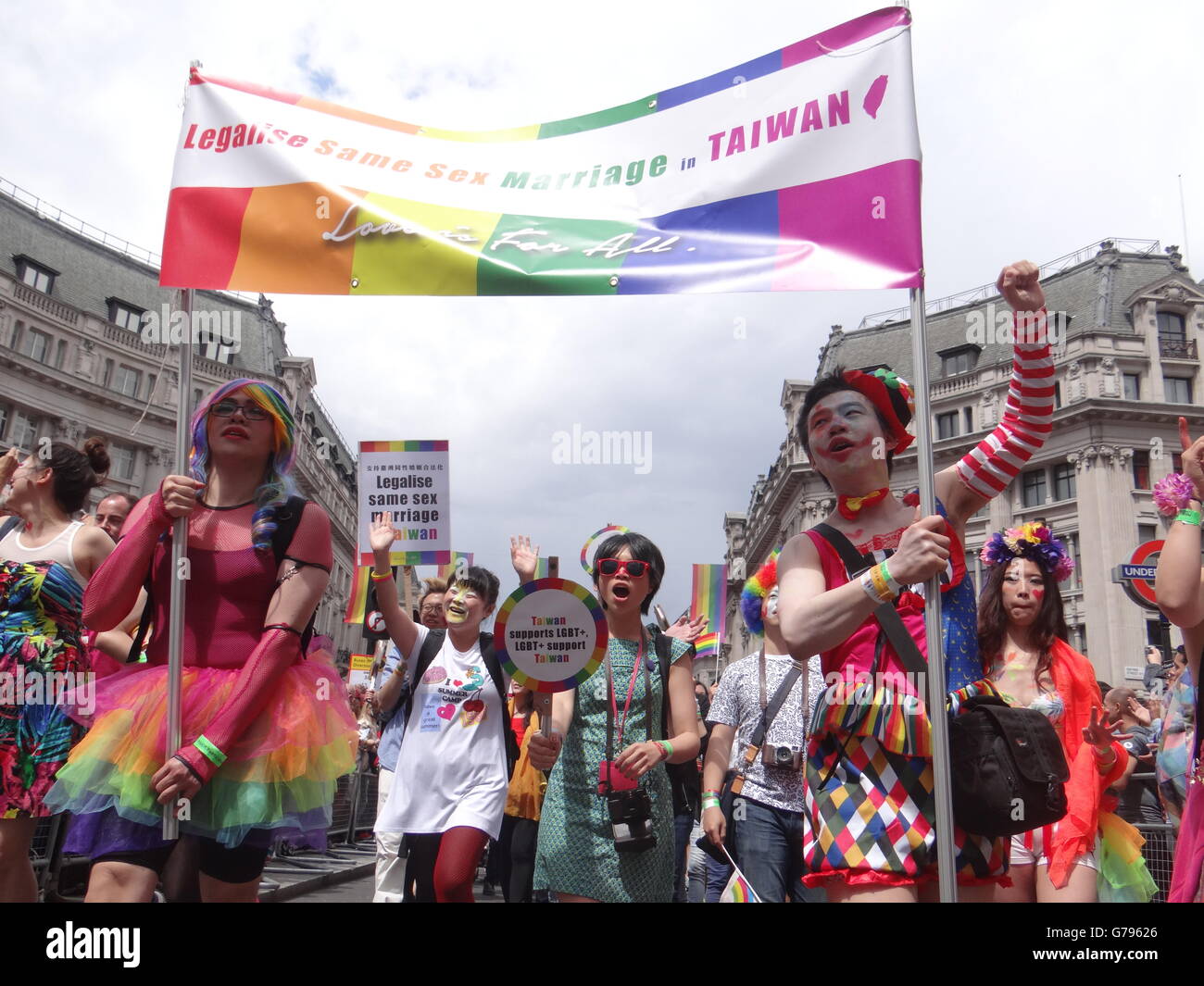 London, UK. 25th June, 2016. London Pride Parade on Oxford Circus, 25 ...
