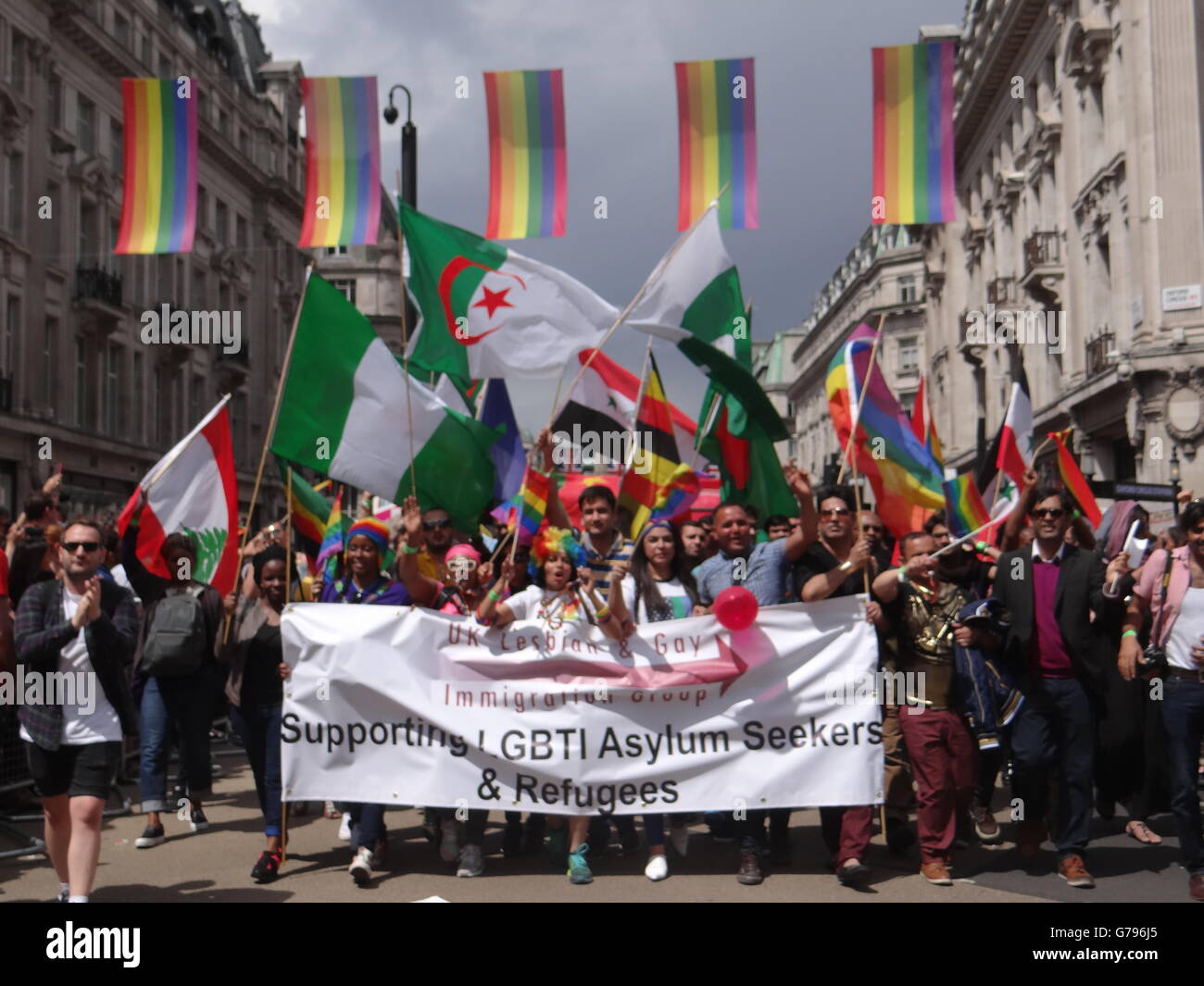 London, UK. 25th June, 2016. London Pride Parade on Oxford Circus, 25 ...