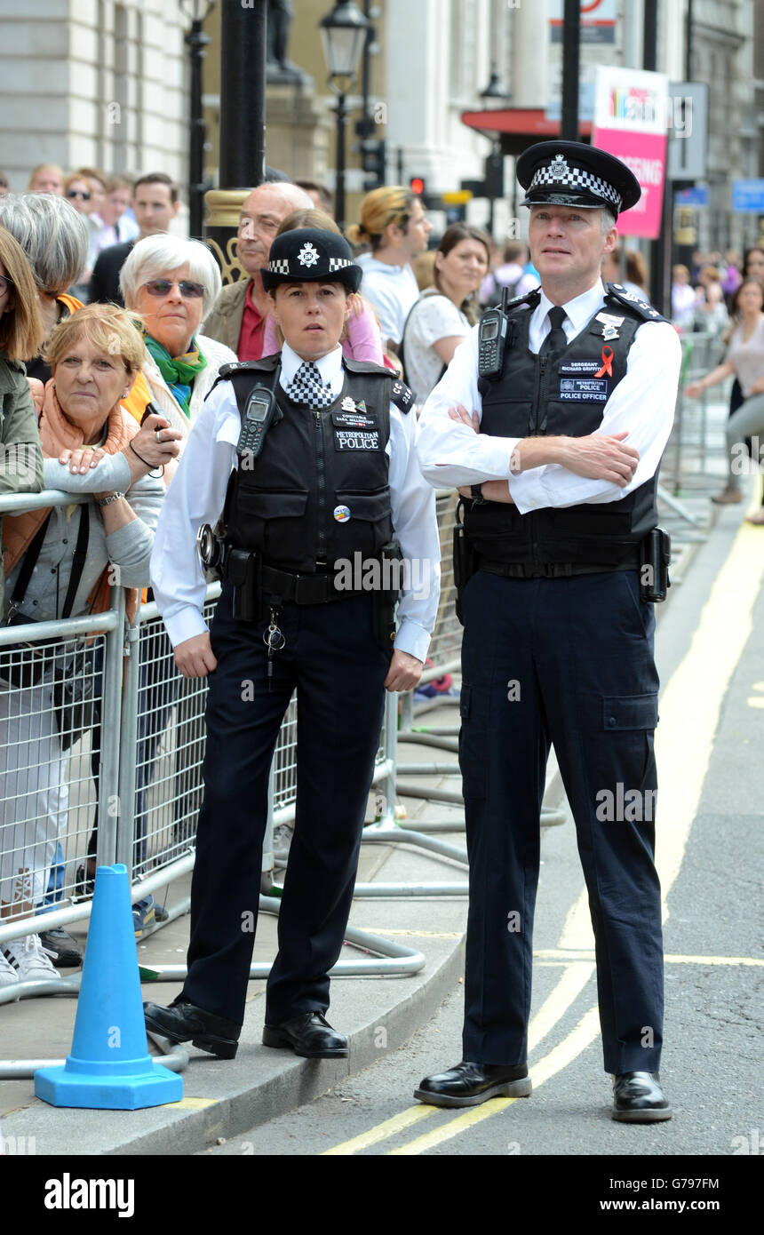 Police presence at gay pride hi-res stock photography and images - Alamy