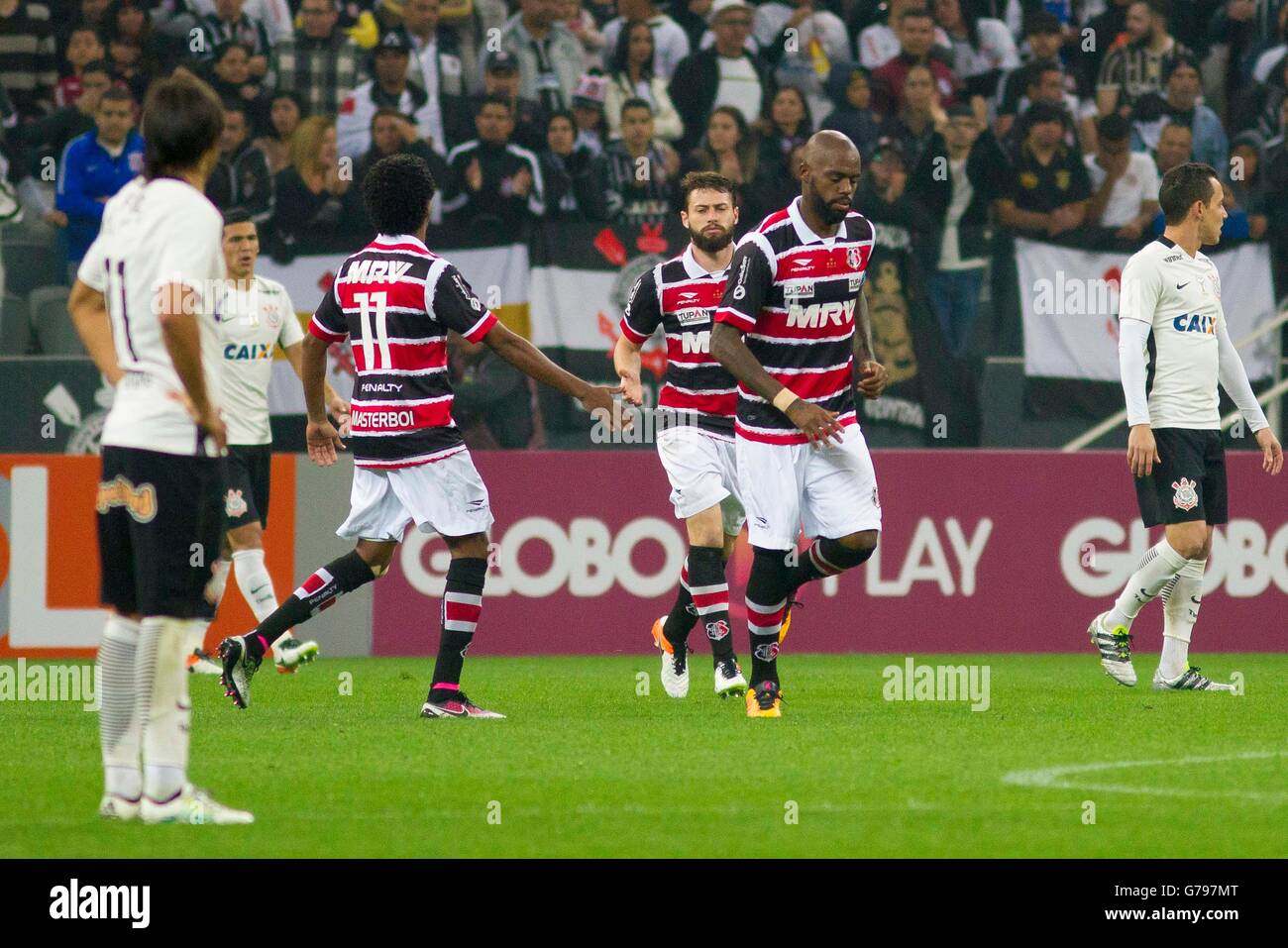 SAO PAULO, Brazil - 25/06/2016: CORINTHIANS X SANTA CRUZ - goal ...