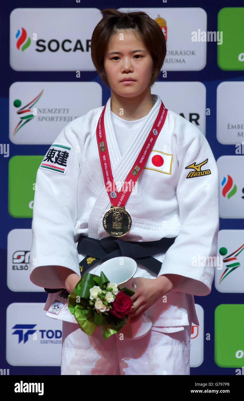 Budapest, Hungary. 25th June, 2016. Gold medalist Hiromi Endo of Japan ...