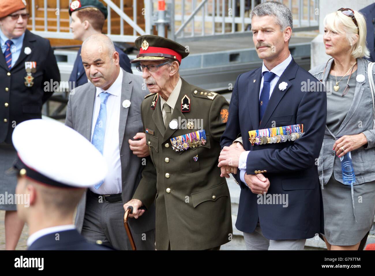 The Hague, Netherlands. 25th June, 2016. Dutch veterans march during a ...