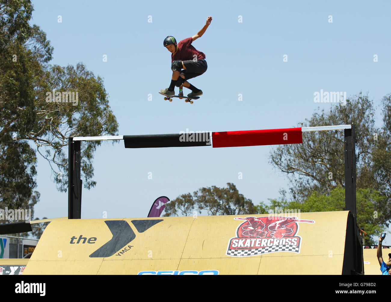 San Diego, CA, USA. 25th June, 2016. Professional skateboarder Trey ...
