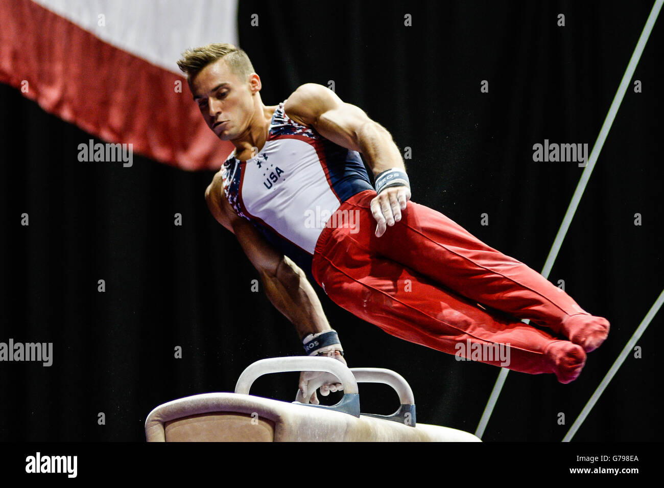St. Louis, Missouri, USA. 25th June, 2016. SAM MIKULAK competes on the ...