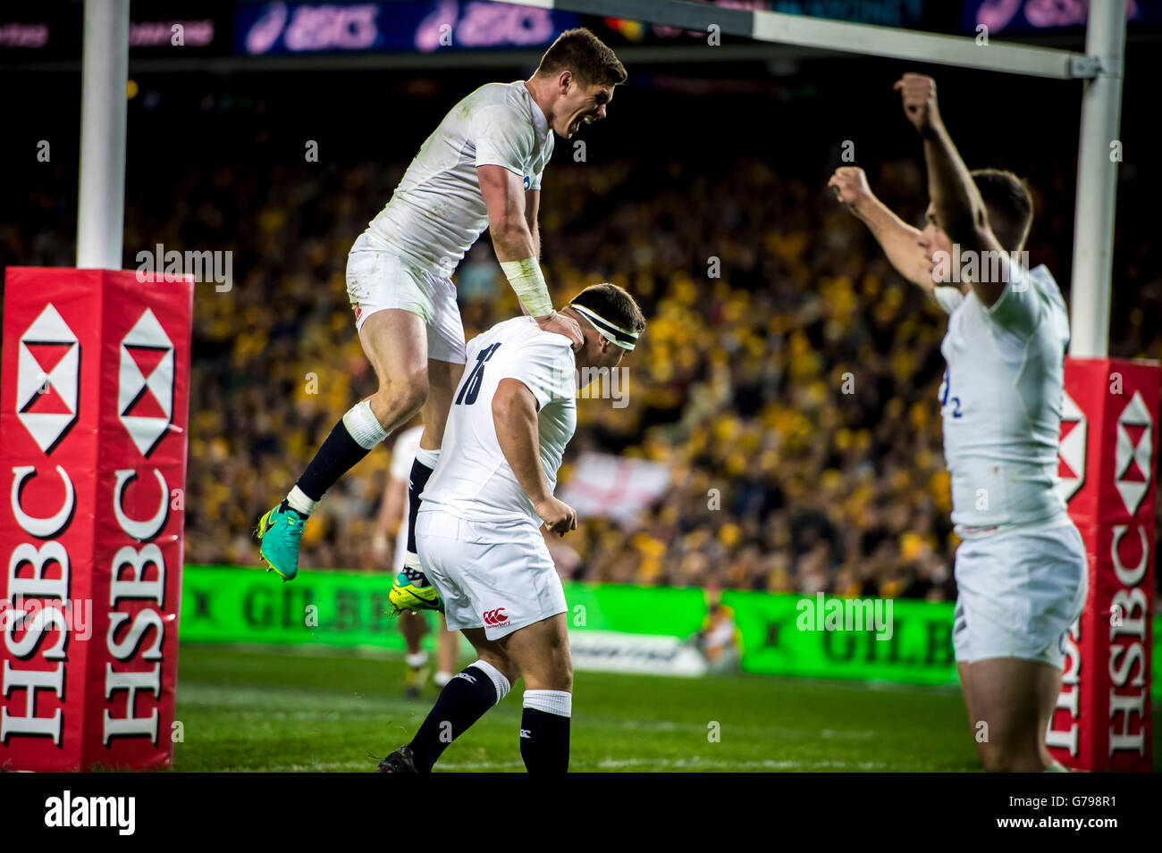 Sydney, Australia. 25 June, 2016. England celebrates the victory over ...