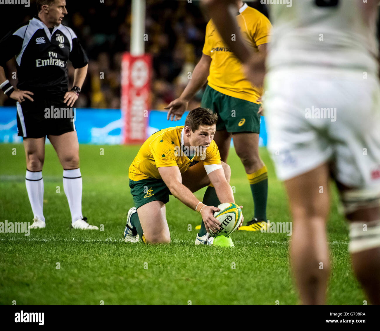 Australias bernard foley kicks hi-res stock photography and images - Alamy