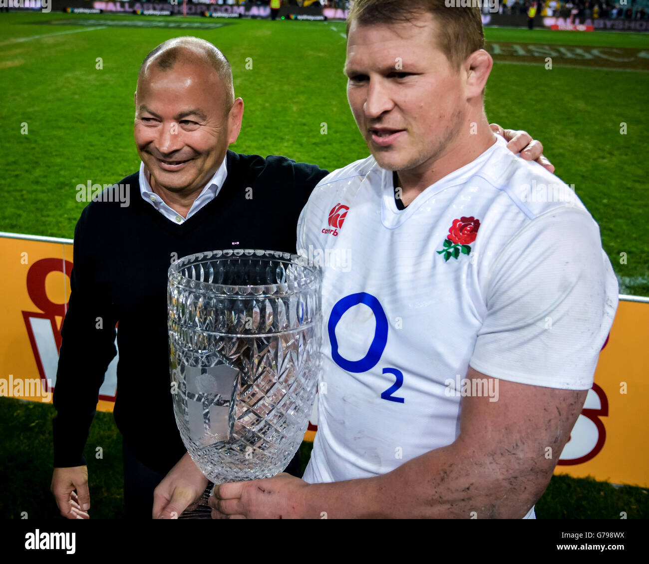 Sydney, Australia. 25 June, 2016. England rugby head coach Eddie Jones ...