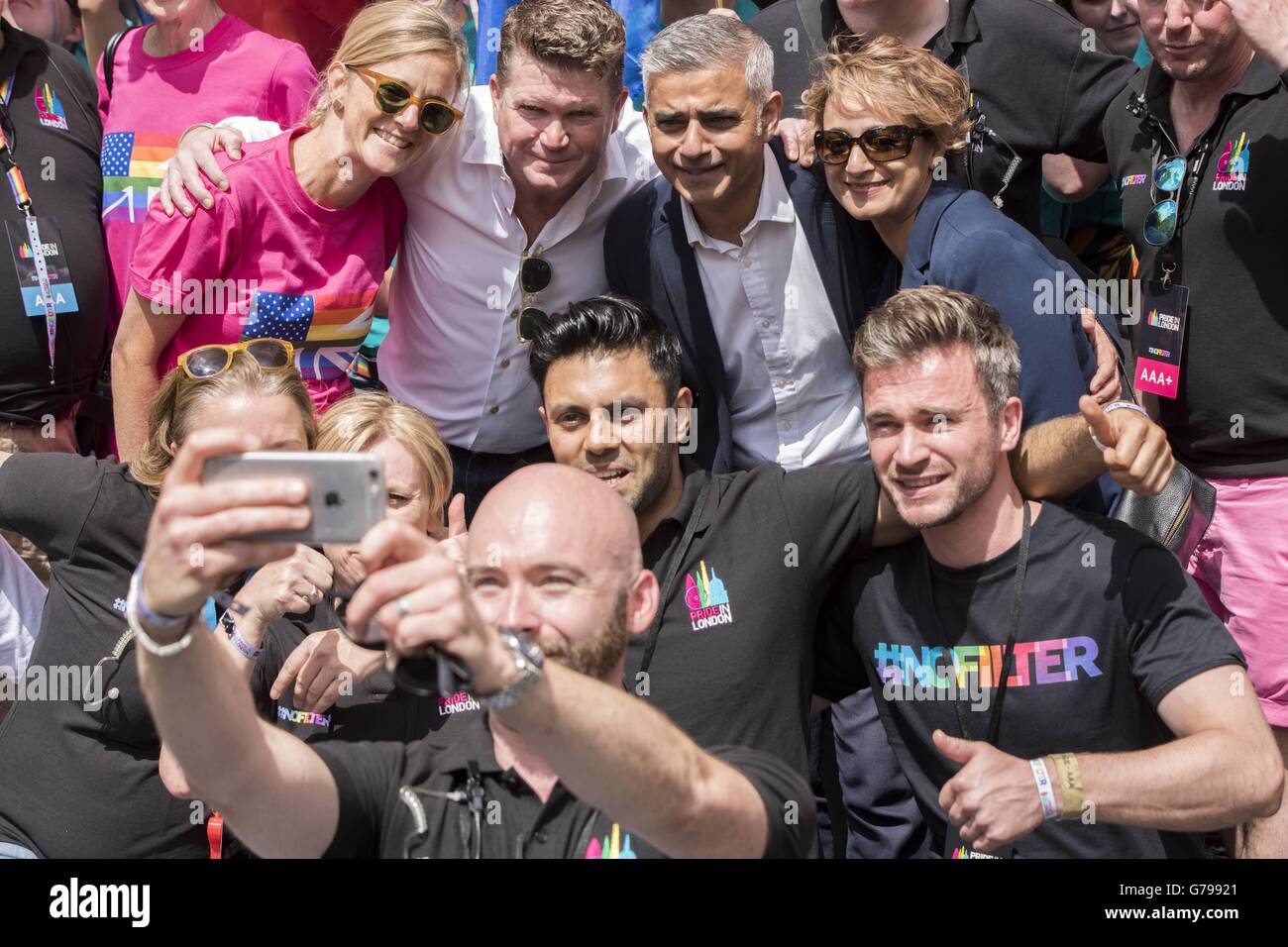 In the center, Sadiq Khan (Mayor of London) and Matthew Barzun (United ...