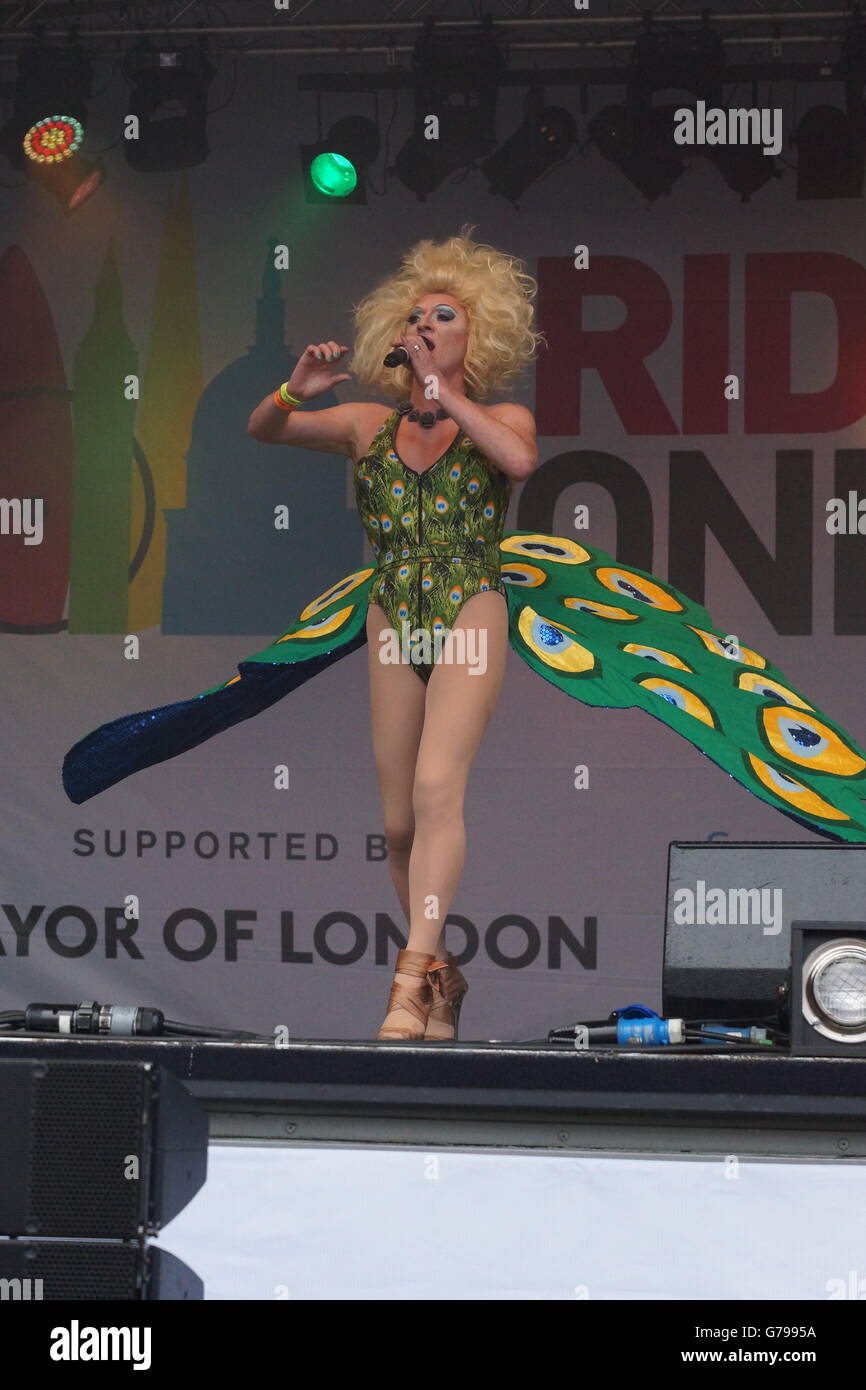 London, England. 25 June 2016. Drag queens strutted their stuff on the ...