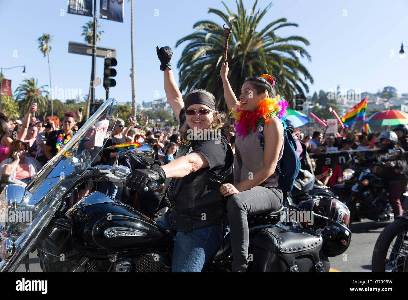 Dykes on bikes hi-res stock photography and images - Alamy