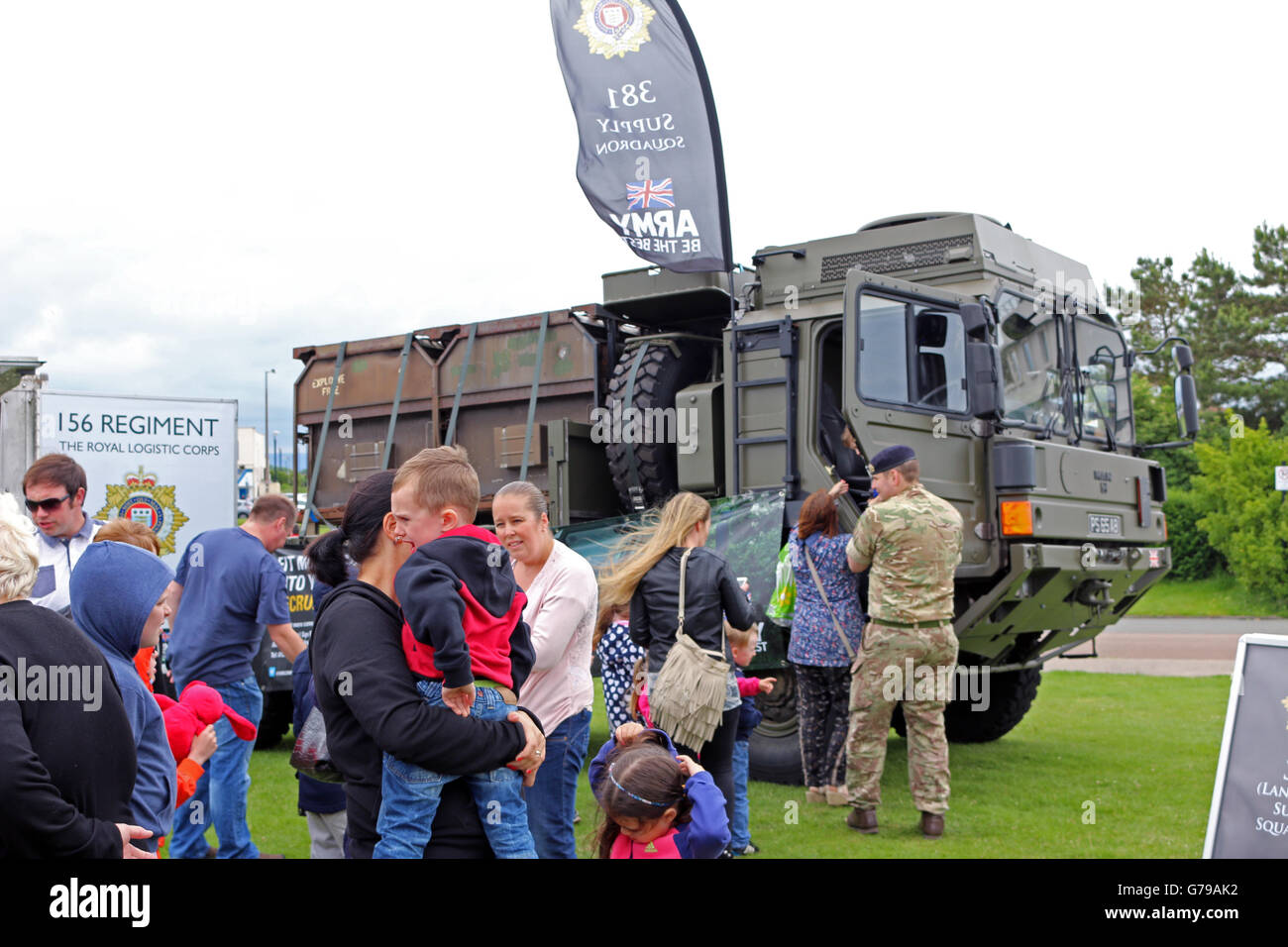 Promenade, Morecambe United Kingdom, 26th June 2016, Vistitors queing ...
