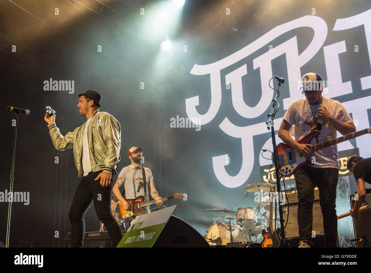 Kiel, Germany. 25th June, 2016. The Band "Jupiter Jones" performs on ...