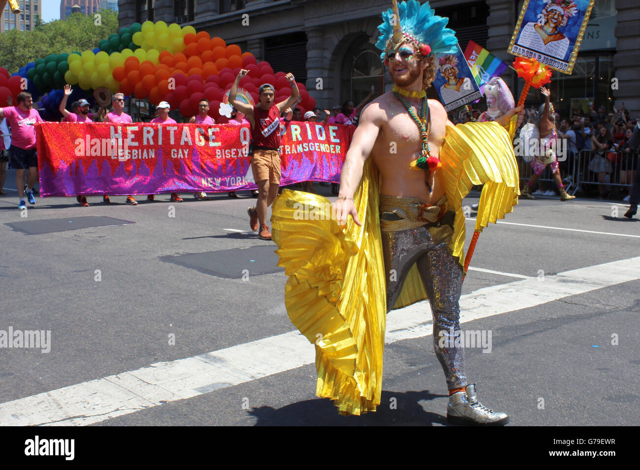 New York Gay Pride Parade 2016 Stock Photo - Alamy
