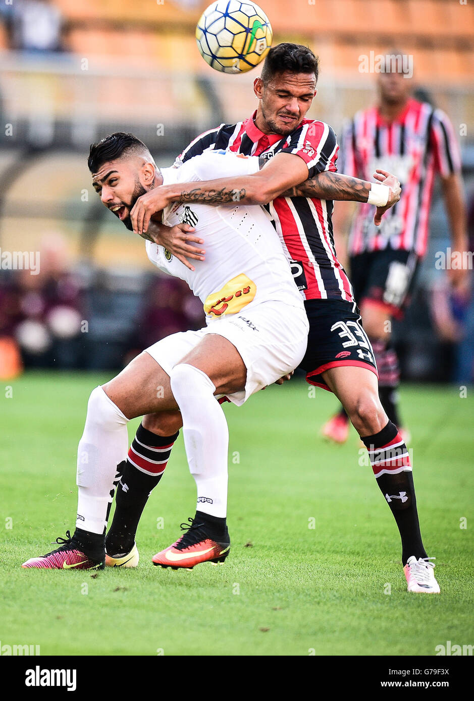 Sao paulo SP - 06/26/2016. Santos x S?o Paulo. Gabriel, Gabgol, Santos ...