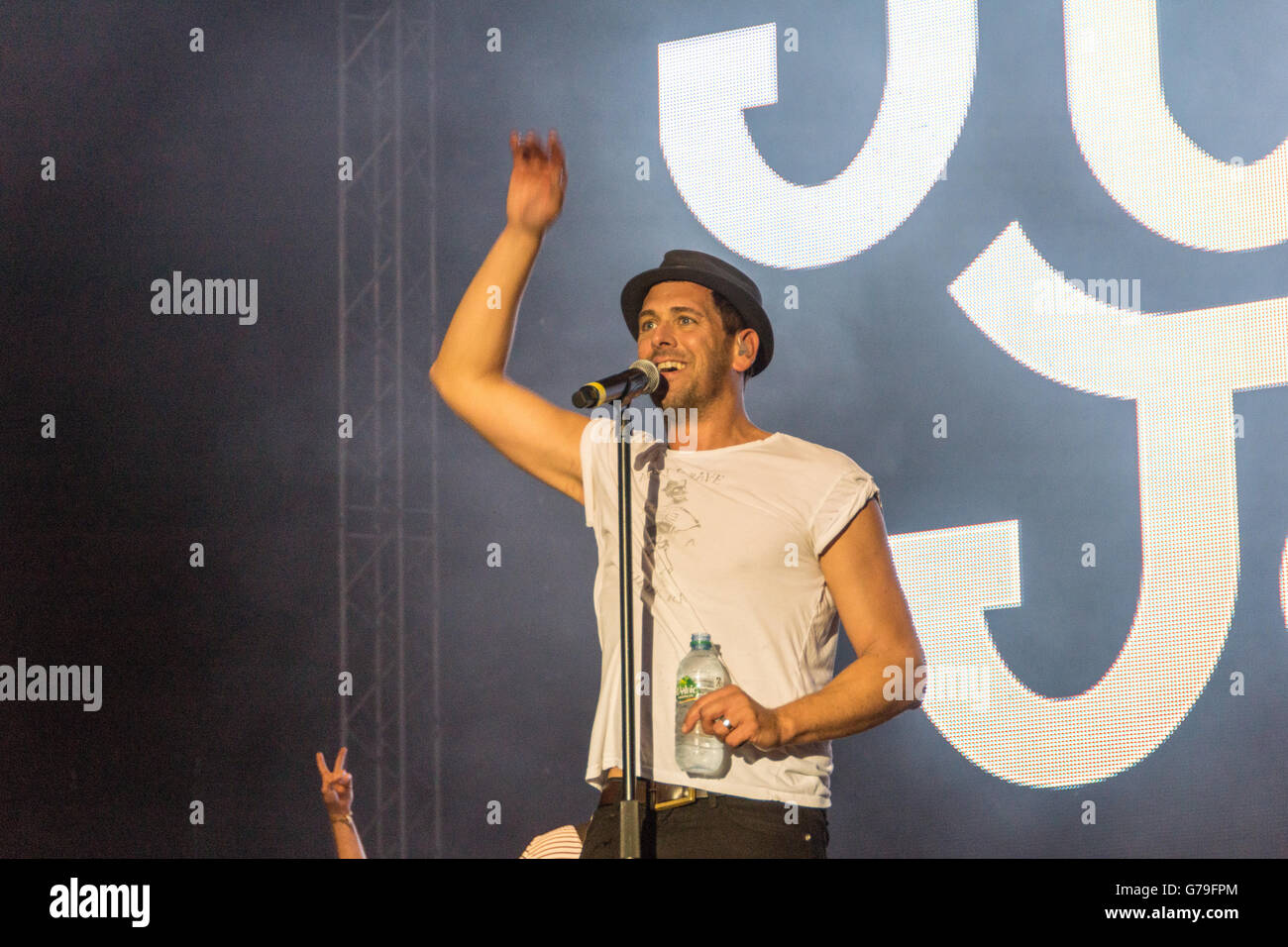 Kiel, Germany. 25th June, 2016. The Band "Jupiter Jones" performs on ...
