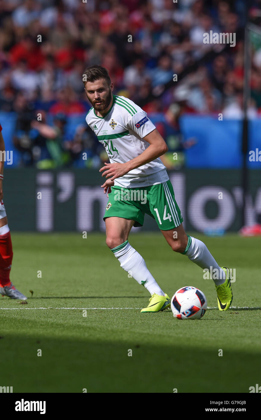 Stuart Dallas (Northern Ireland) ; June 25, 2016- Football : Uefa Euro ...