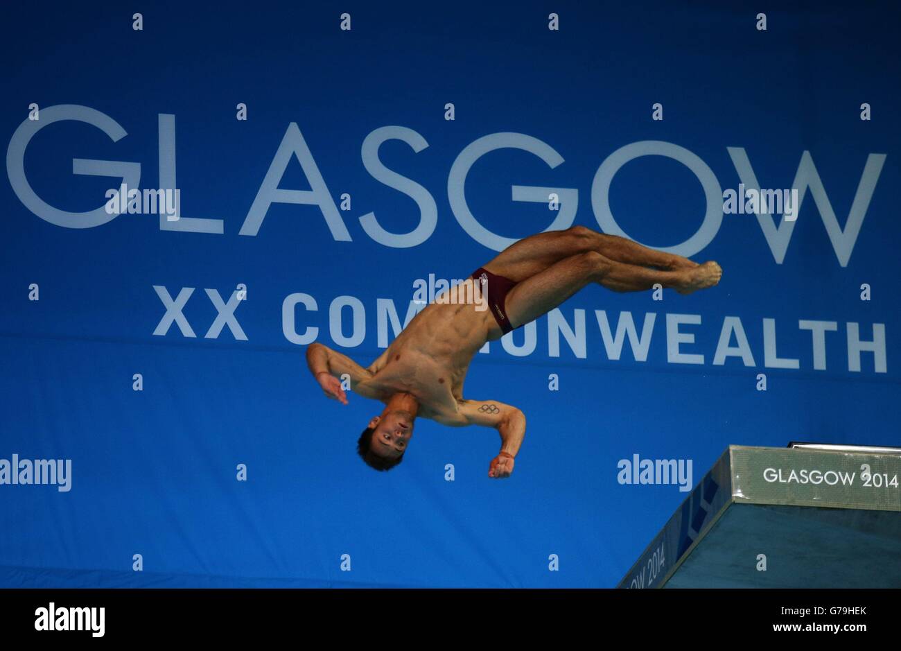 England's Tom Daley during the Diving Men's 10m Platform Final at the ...