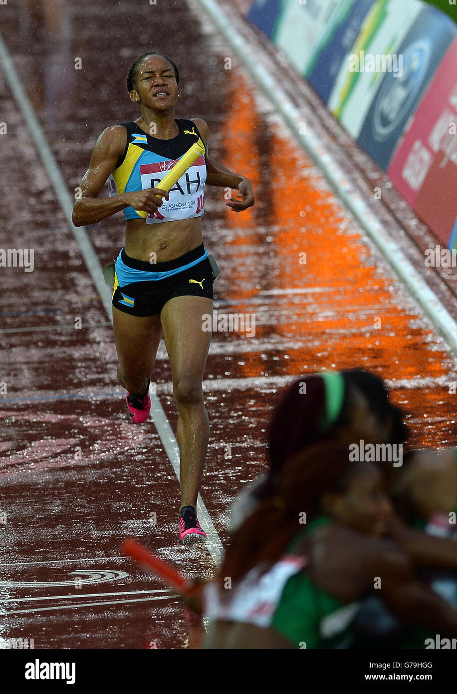 Bahamas Miriam Byfield finishes in the Women's 4x400m Relay Stock Photo ...