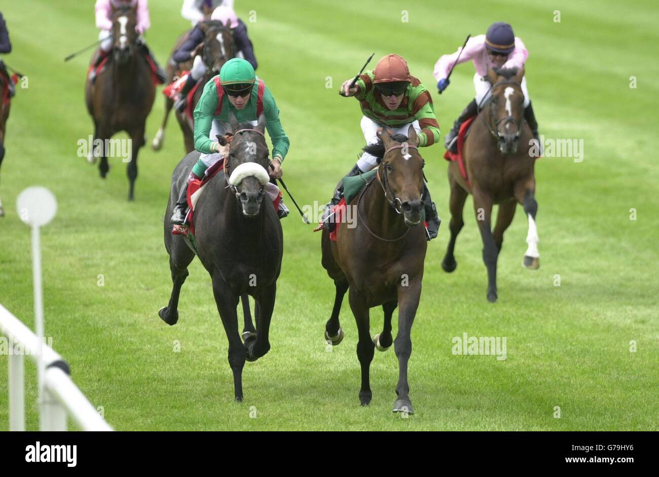 Ridden by johnny murtagh winning the budweiser irish derby hi-res stock ...