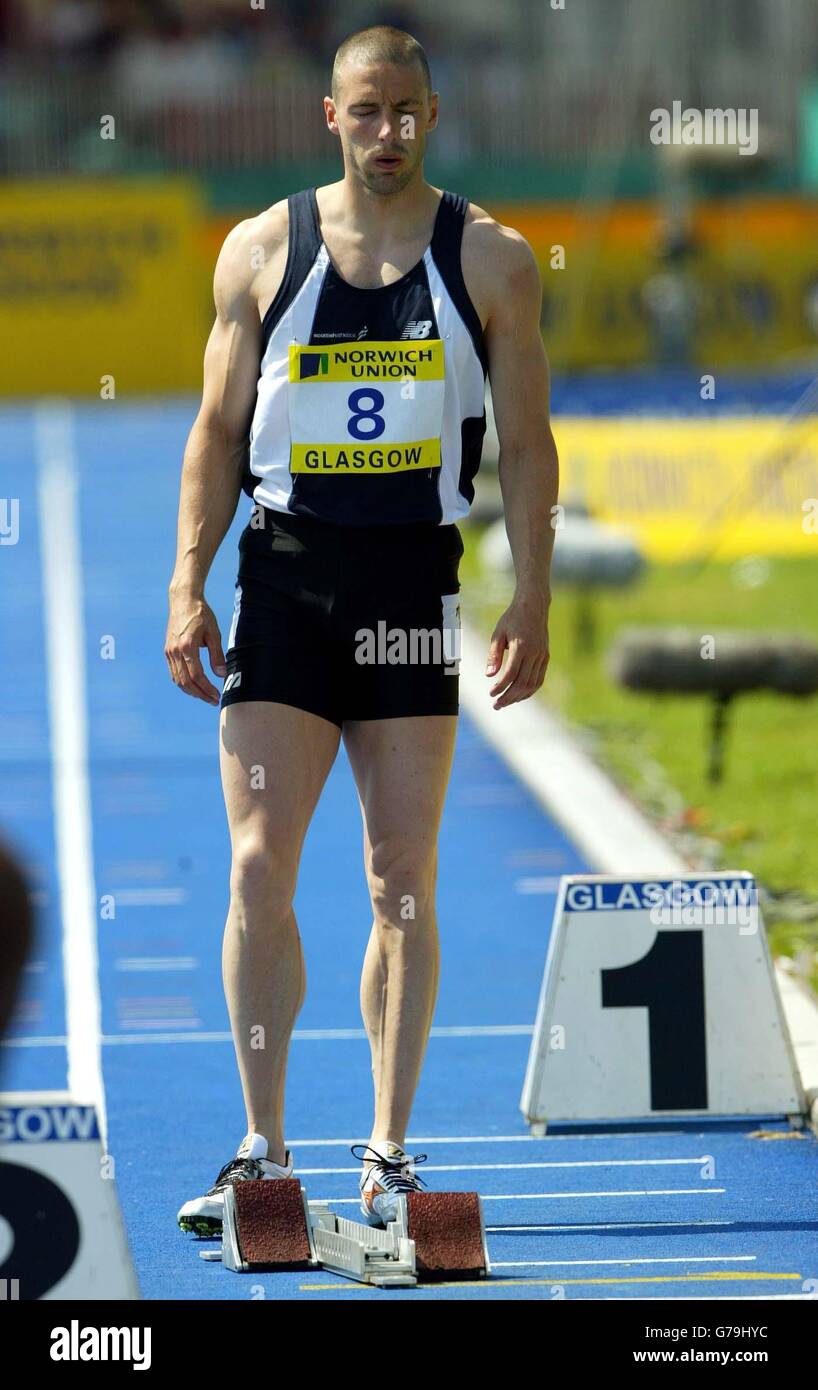 Athletics norwich union international the scotstoun stadium hi-res ...
