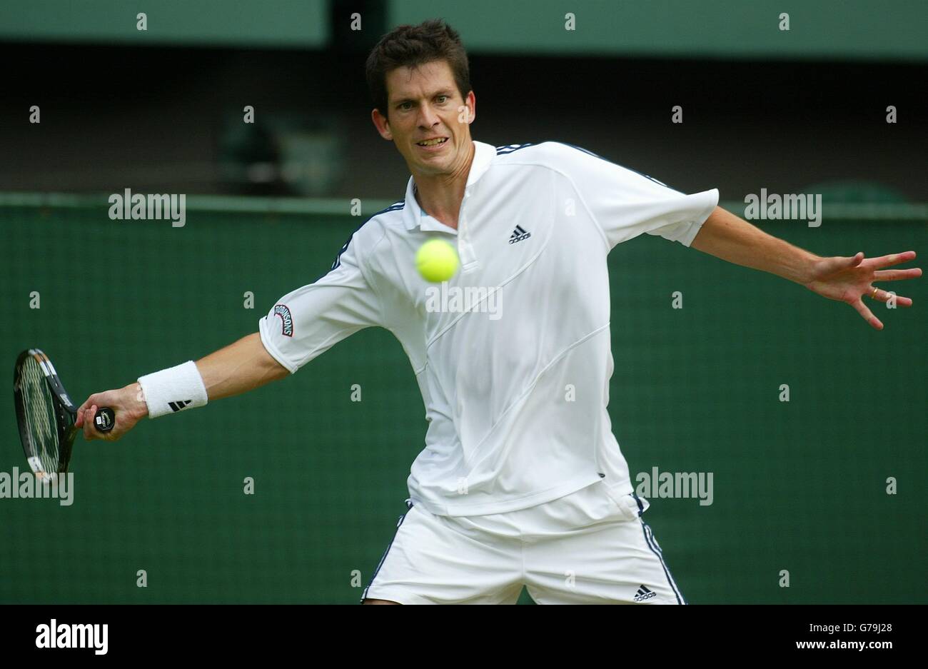 EDITORIAL USE ONLY, NO MOBILE PHONE USE : Britain's Tim Henman in ...