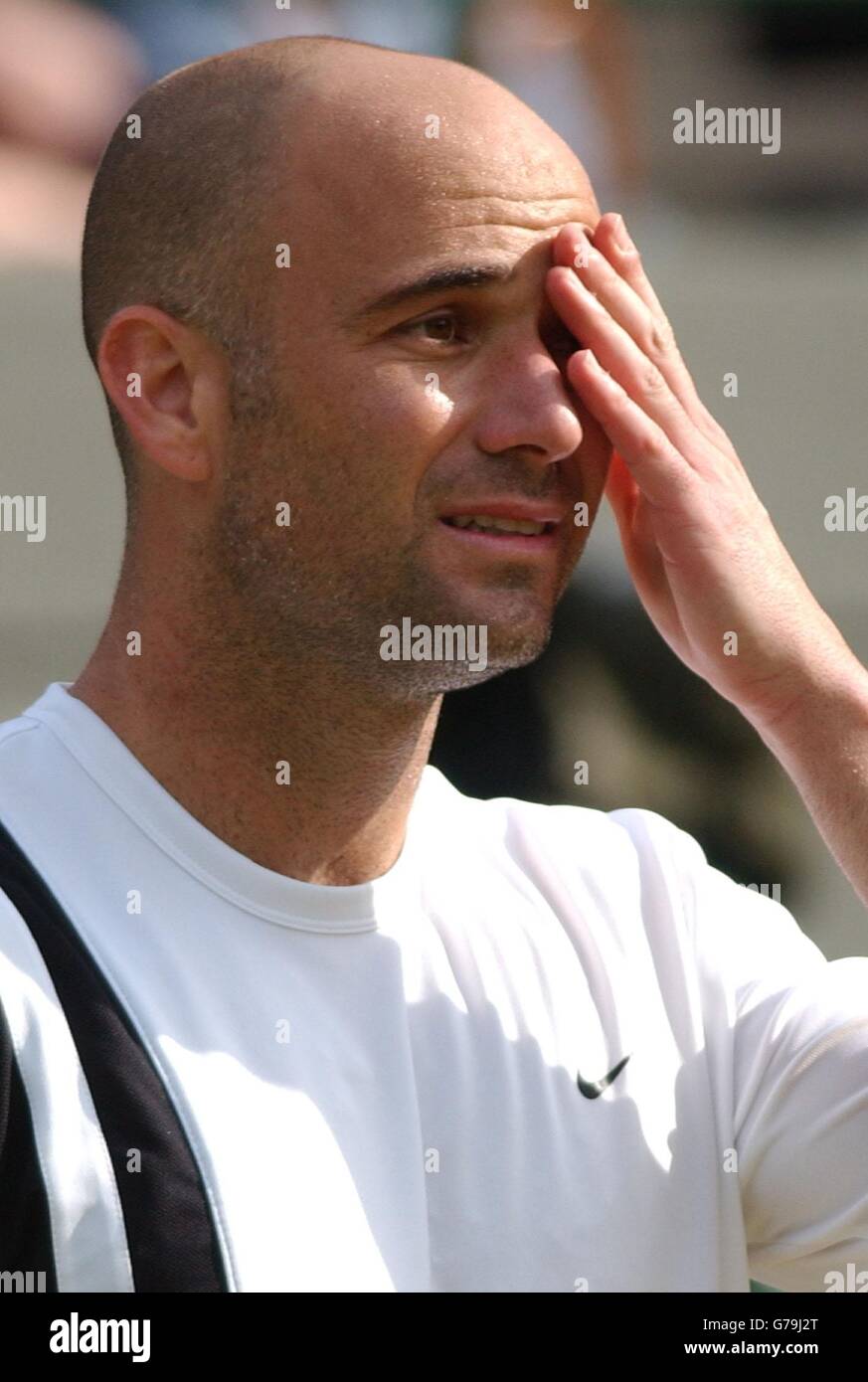Agassi v Philippoussis Stock Photo - Alamy