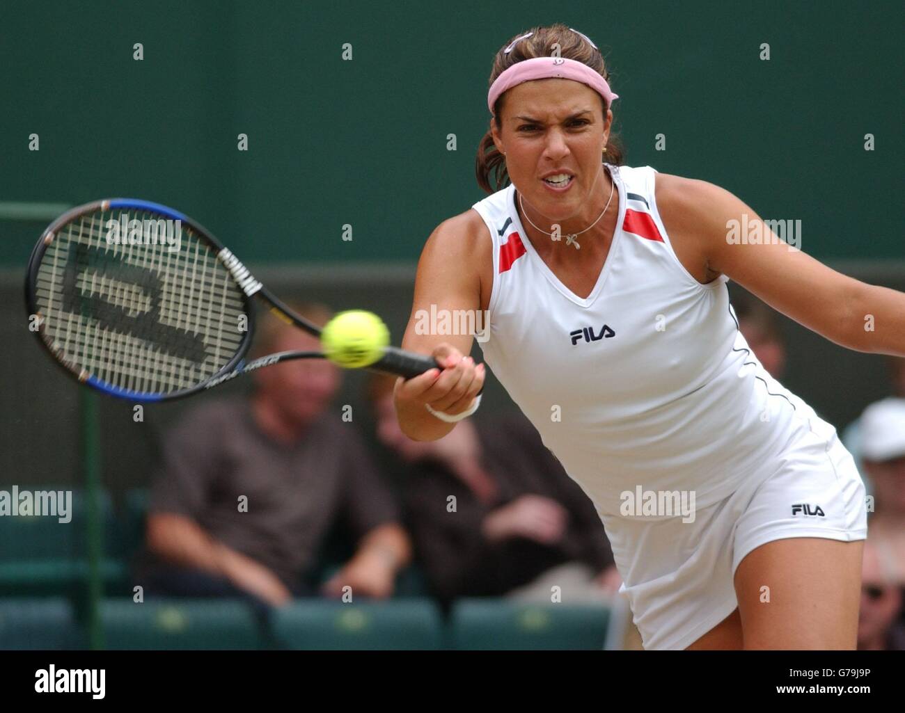 Jennifer Capriati in action against fellow American and defending ...