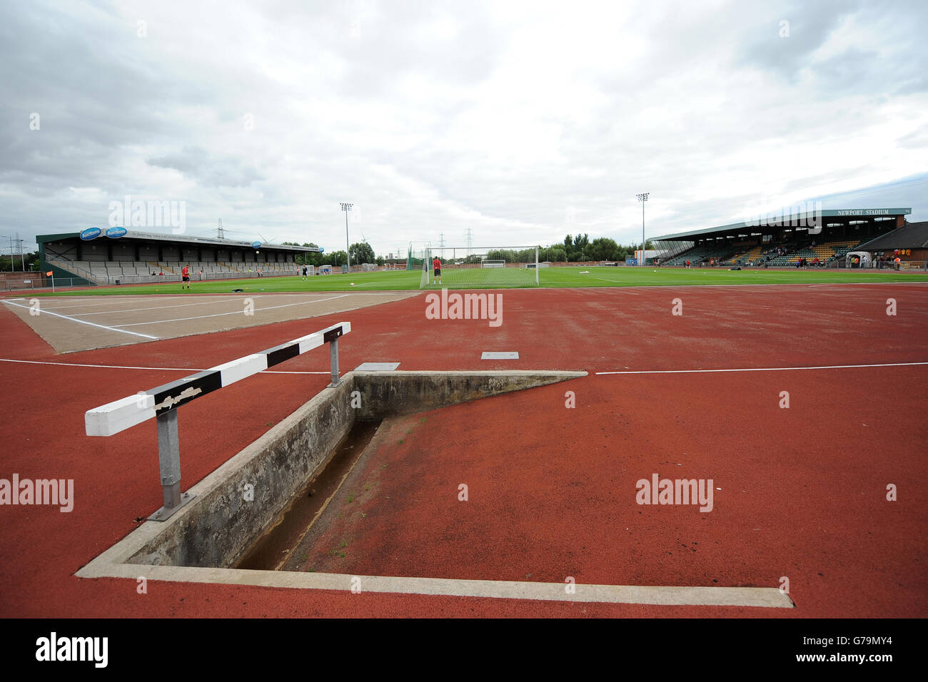Soccer pre friendly newport county coventry city park hi-res stock ...