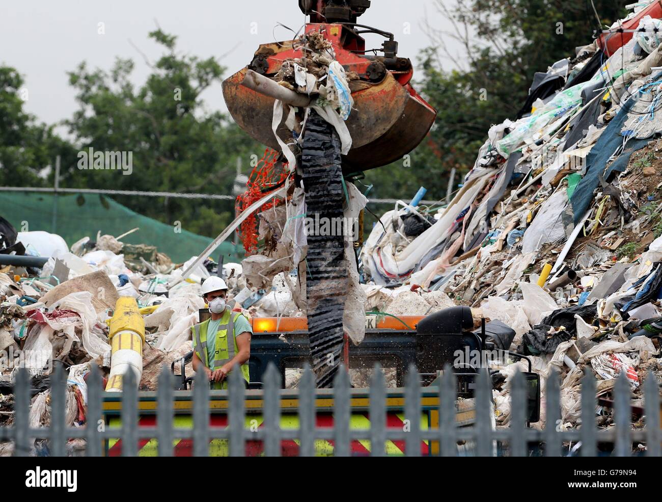 Rubbish cleared from Waste4Fuel site Stock Photo - Alamy