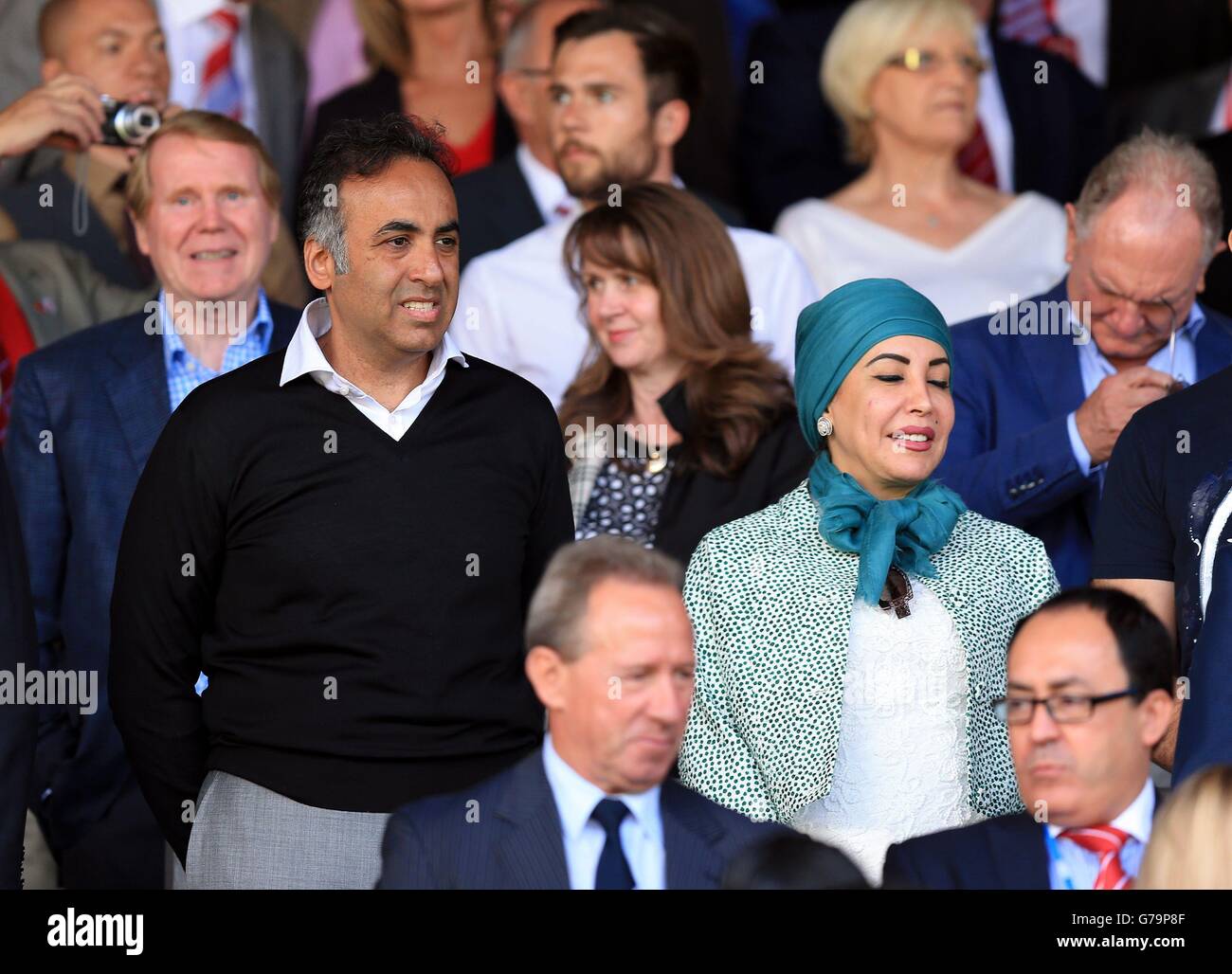 Nottingham Forest's owner Fawaz Al-Hasawi in the stands during the Sky ...