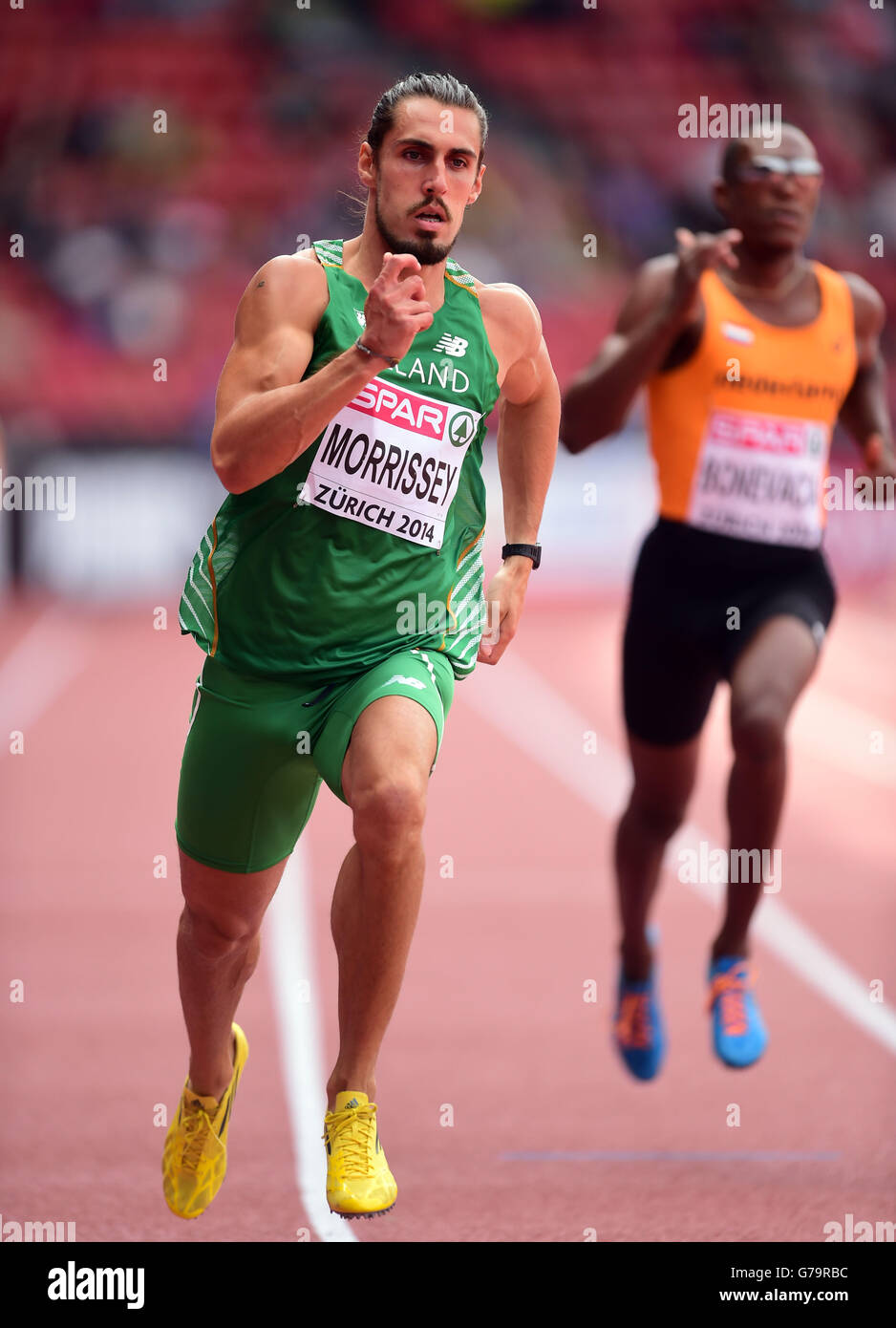 Ireland's Richard Morrissey competes in the Men's 400m Round 1, during ...