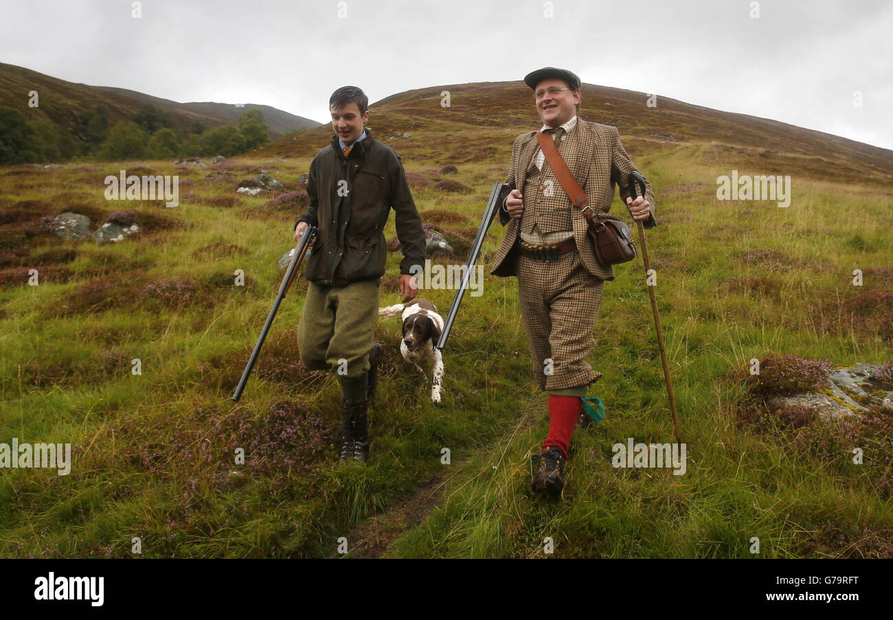 Grouse shooters Freddie Lowe and Daniel Parker (right) near Forest ...
