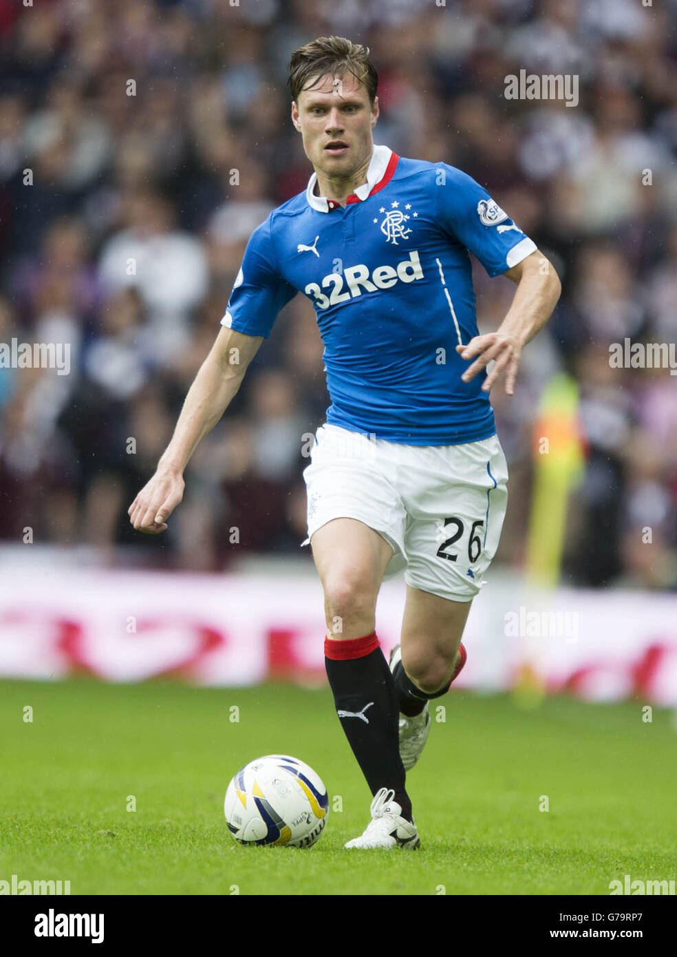 Rangers Marius Zaliukas during the Scottish Championship match at Ibrox ...
