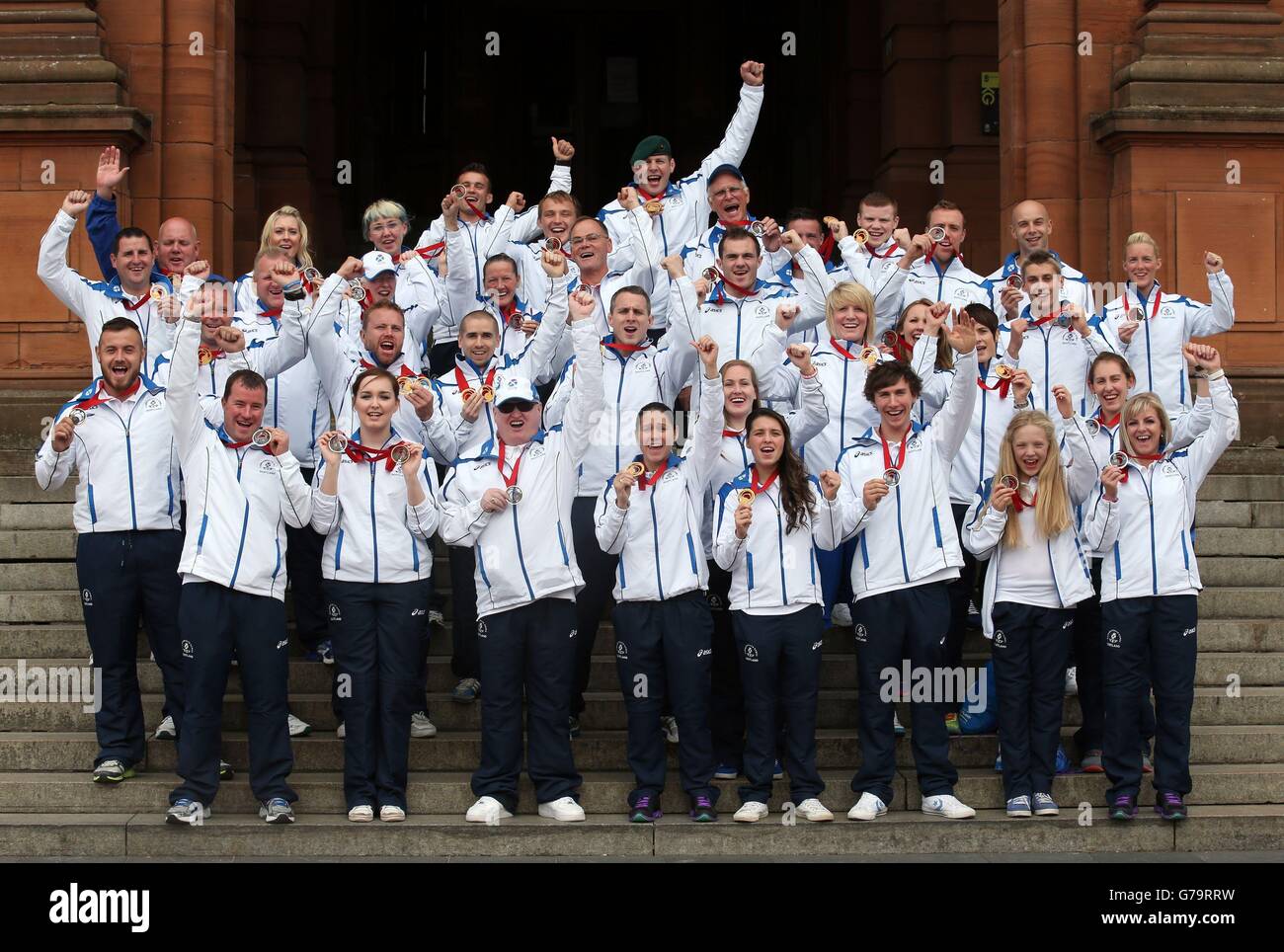 Sport - Team Scotland Commonwealth Games Parade - Glasgow. Team ...