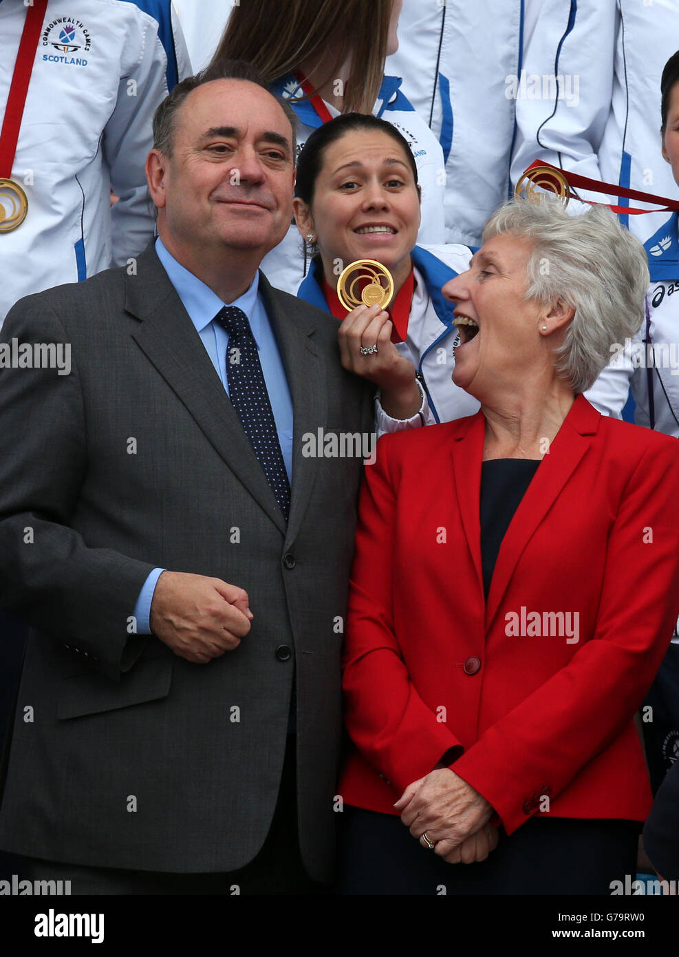 Sport - Team Scotland Commonwealth Games Parade - Glasgow Stock Photo ...