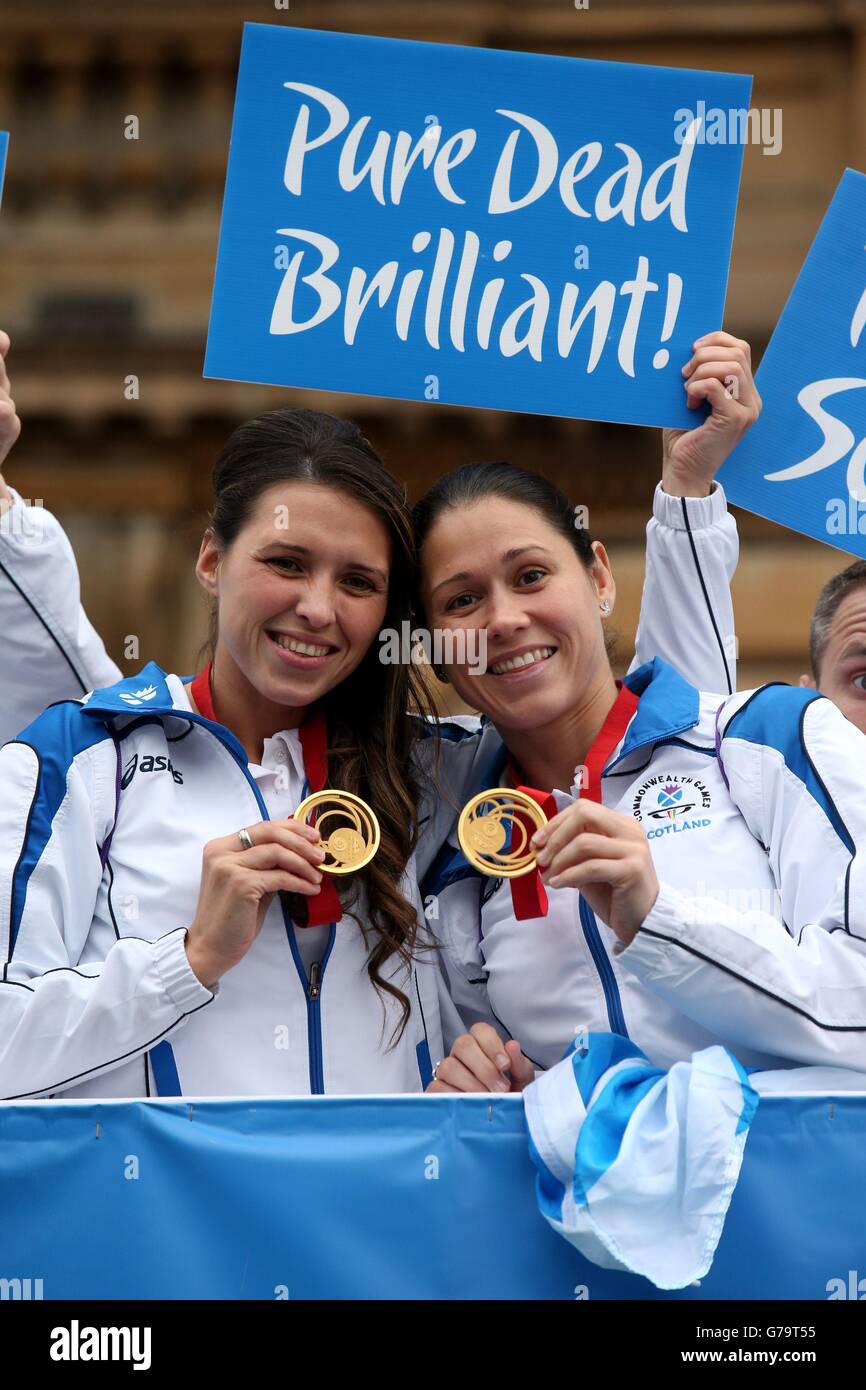 Sport team scotland commonwealth games parade glasgow hi-res stock ...