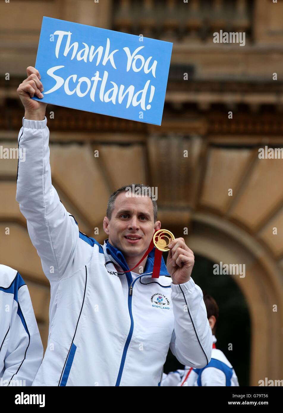 Team scotland parade hi-res stock photography and images - Alamy