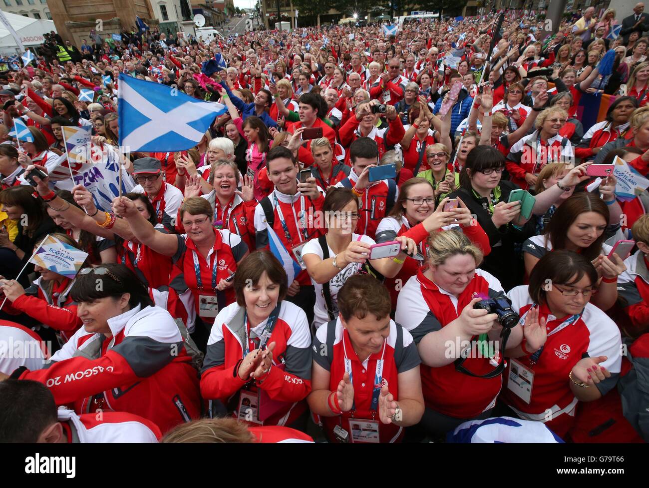 Sport - Team Scotland Commonwealth Games Parade - Glasgow. Glasgow 2014 ...