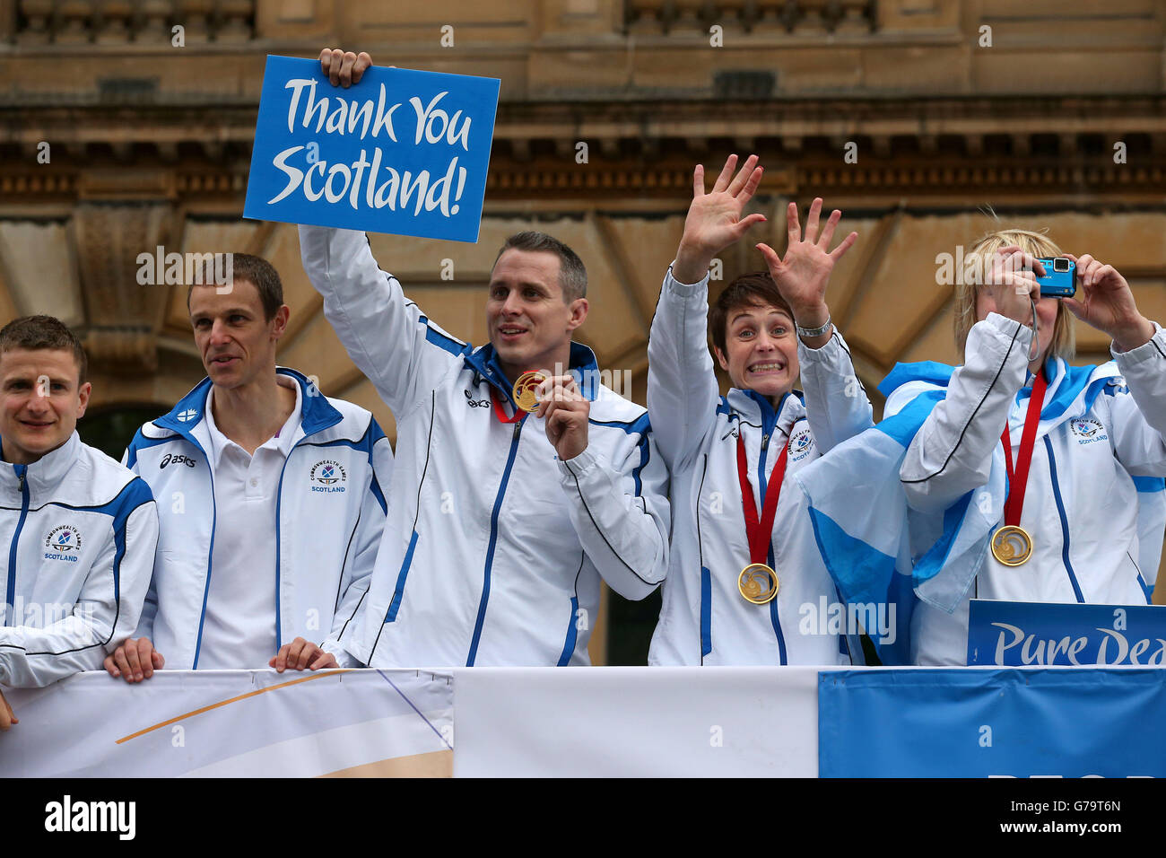 Sport - Team Scotland Commonwealth Games Parade - Glasgow. Team ...