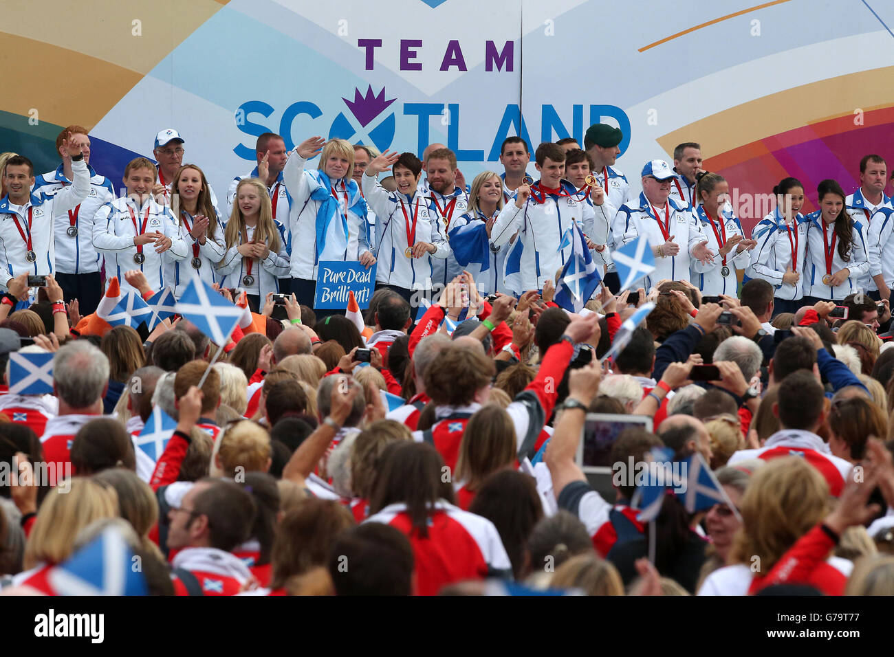 Sport - Team Scotland Commonwealth Games Parade - Glasgow. Team ...