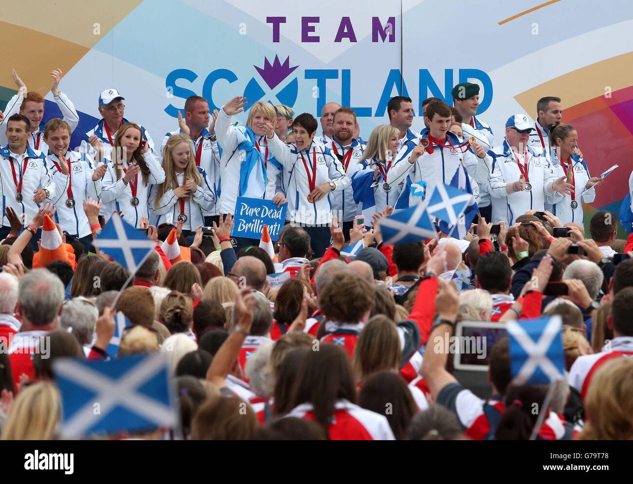 Sport - Team Scotland Commonwealth Games Parade - Glasgow. Team ...