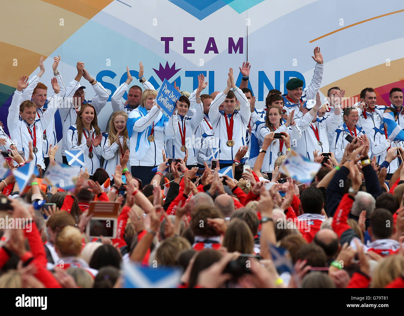 Sport Team Scotland Commonwealth Games Parade Glasgow High Resolution ...
