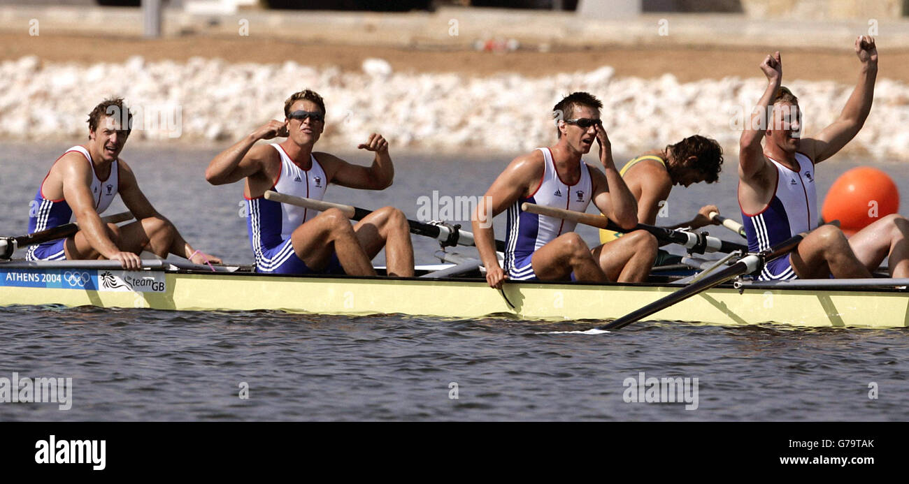 Great Britain's Olympic Gold Medal winning Men's Four rowing team (from ...