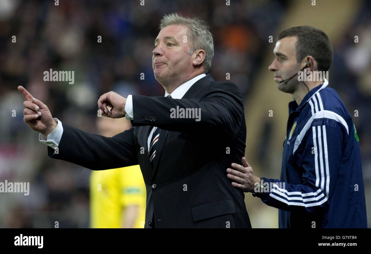 Soccer - SPFL Championship - Falkirk v Rangers - Falkirk Stadium Stock ...