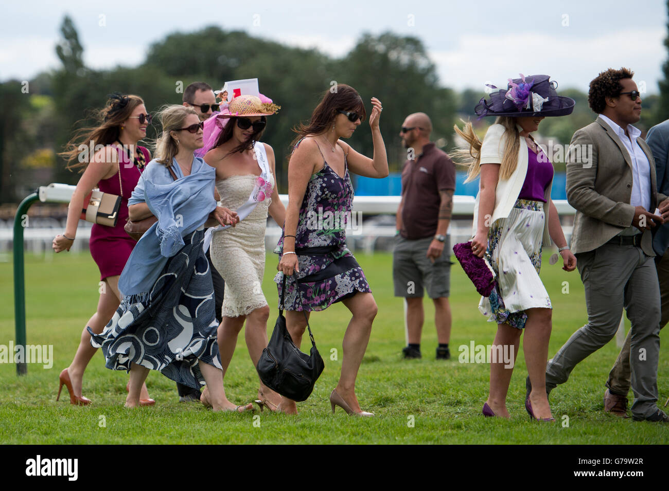 Horse Racing - Betfred Ladies Day - Newbury Racecourse. Racegoers ...