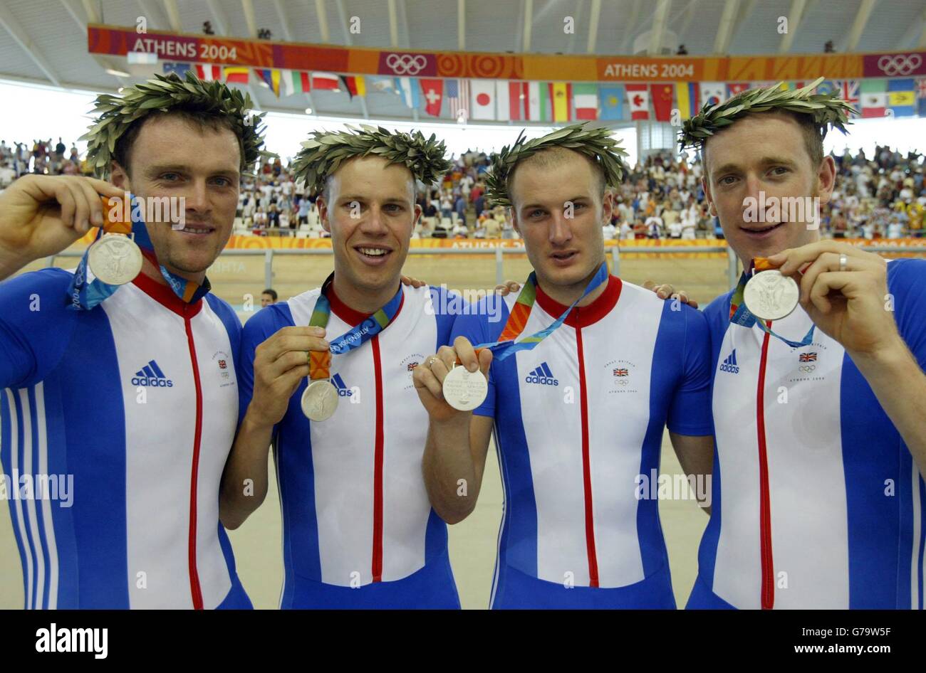Great Britain's pursuit track cycling team (from left) Rob Hayles, Paul ...