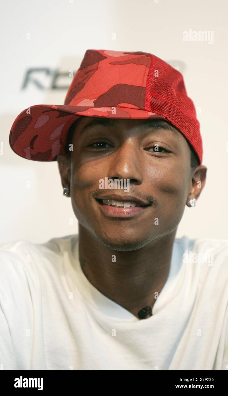 Pharrell Williams - Clothing Launch Stock Photo - Alamy