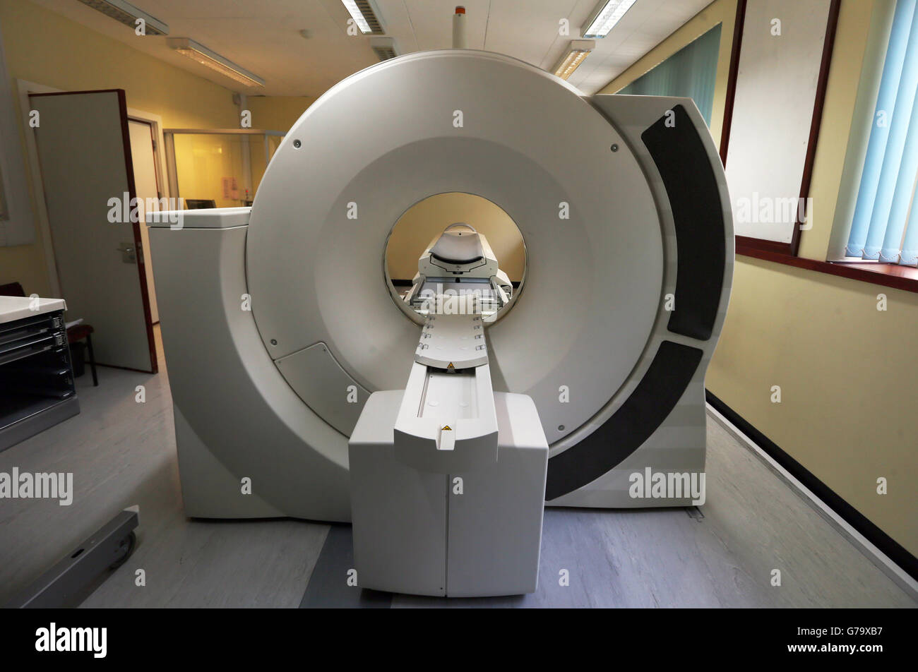 A CT scanner at the Royal Liverpool University Hospital, Liverpool ...